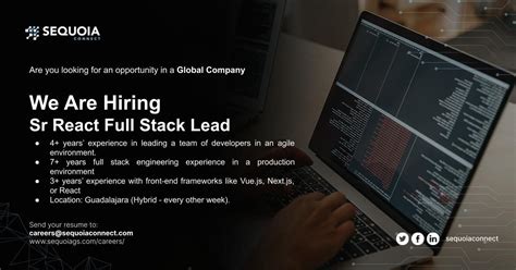 sequoia connect on linkedin sr react full stack lead