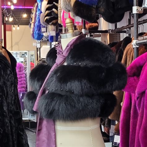 Black Fur Bolerostole Wolverine Furs