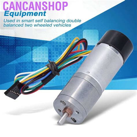 Cancanshop เกียร์ Dc พร้อมตัวสัญญาณความเร็ว Jga25‐371 Shopee Thailand