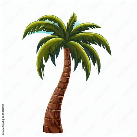 Tree With Leaves Clip Art Stock Illustration Adobe Stock