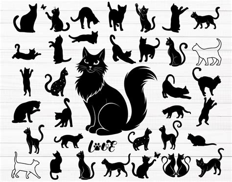 Cat Svg Bundle Cat Svg Cat Head Svg Cat Face Svg Cat Paw Svg