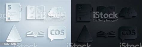 Set Open Book Human Brain Geometric Figure Cone Mathematics Function