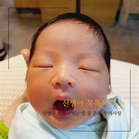 신생아 목욕시키는 법 물 온도 주의사항 네이버 블로그