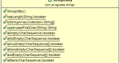 Java String Utility Class