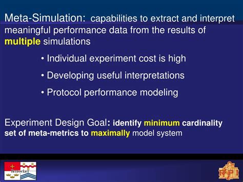 Ppt Meta Simulation Design And Analysis For Large Scale Networks Powerpoint Presentation Id