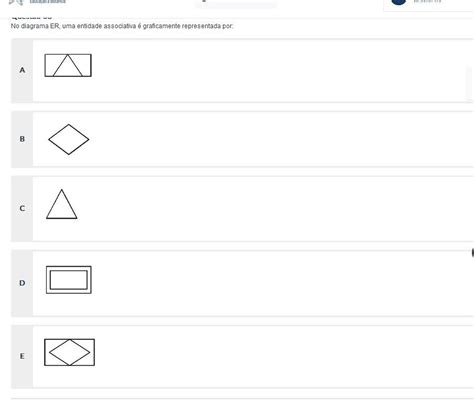 no diagrama ER uma entidade associativa é graficamente representada