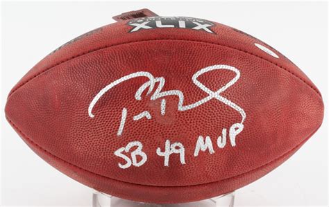 Tom Brady Signed Super Bowl Xlix Nfl Official Game Ball Inscribed Sb