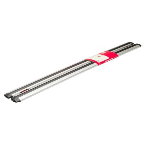 2 barres de toit Aluminium Aéro avec fixations sur barres