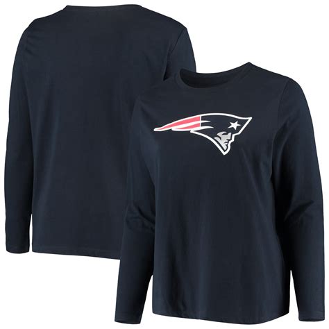 New England Patriots Fanatics Branded Womens Plus Size Primary Logo