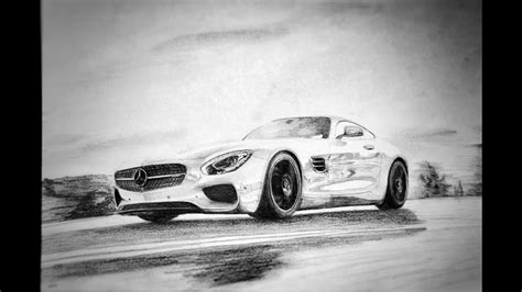 How to Draw a Car - Mercedes-Benz AMG GT I как нарисовать машину - YouTube