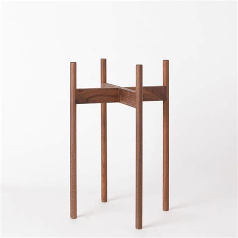 Tall Mid Century Modern Plant Stand Wood Plant Stand Etsy Modern