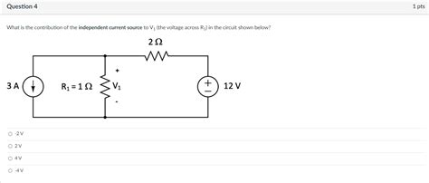 Solved What Is The Contribution Of The Independent Current