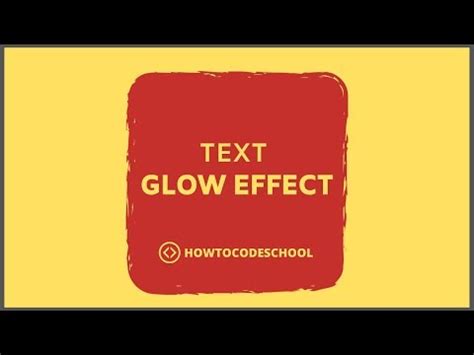 Simple Text Glow Effect Using HTML CSS How To Code Babe