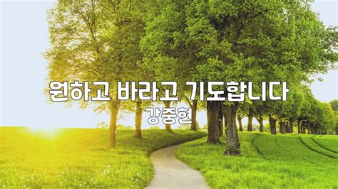 원하고 바라고 기도합니다 강중현 1시간 연속듣기 Youtube
