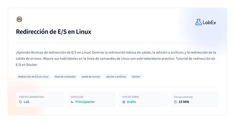Redirección De Es En Linux Labex