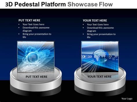 PowerPoint Templates Business Pedestal Platform Showcase Ppt Themes