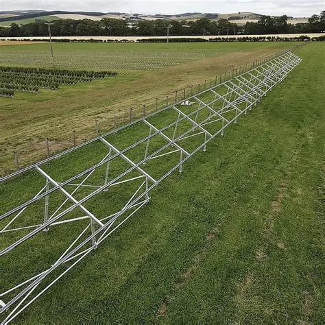 Solar Array Ground Screw Foundations And Racking System No More Digging