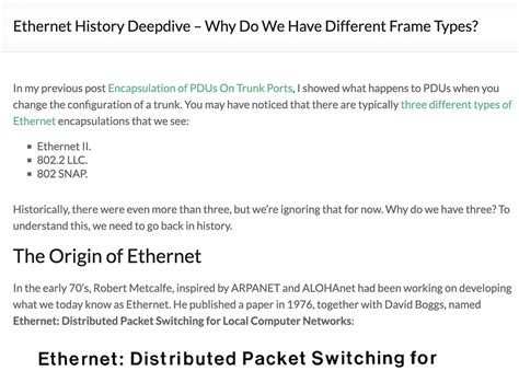 Ethernet History Deepdive Why Do We Have Different Frame Types Hardware Retro Computing
