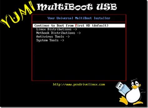 Create MultiBoot USB Flash Drive YUMI Multiboot USB Creator