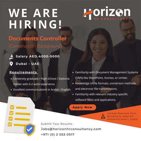 Documents Controller Construction Background Horizon Capital Hr