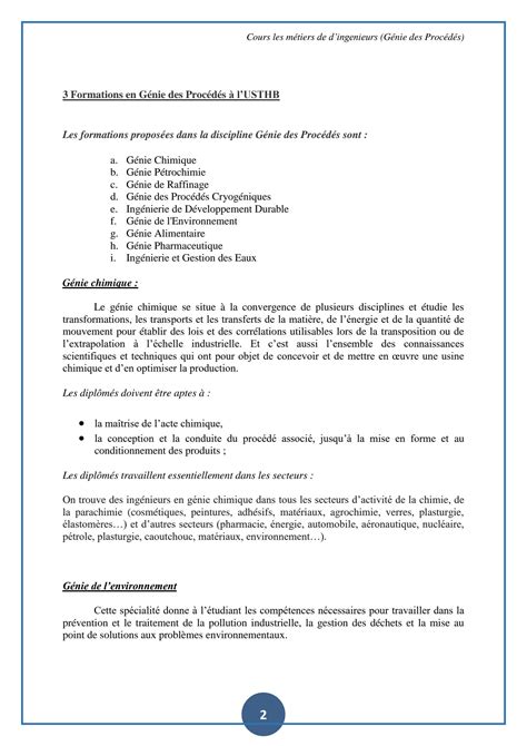 SOLUTION Chapitre I G Nie Des Proc D S Version Final Studypool