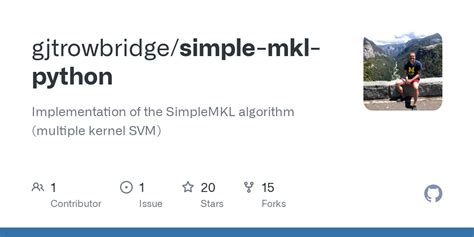 Github Gjtrowbridge Simple Mkl Python Implementation Of The