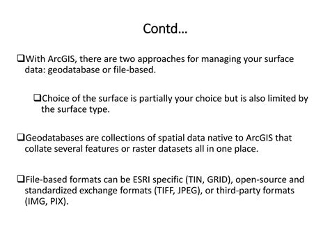 Surface Representations Using GIS AND Topographical Mapping PPTX Maps Navigation