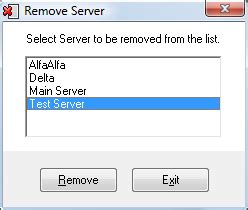 Removing Server From SCT