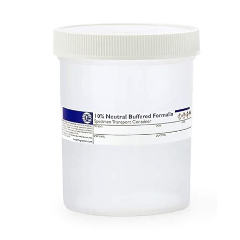 Cancer Diagnostic 240ml 8oz Pre Filled Formalin Jars 10 Nbf 24 Case Summit Scientific