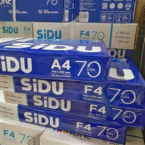 Jual Kertas Hvs Sidu A4 70 Gram Kertas Hvs Sidu F4 70 Gram Shopee Indonesia