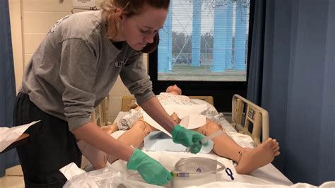 Inserting A Catheter Youtube