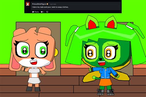 If 2 Jades Swapped Outfits Dare Trade Remake By Filletus On Deviantart