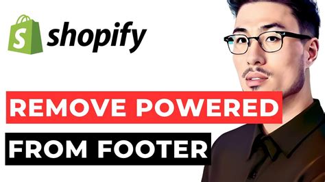 How to Remove Powered by Shopify from Your Store Footer - YouTube