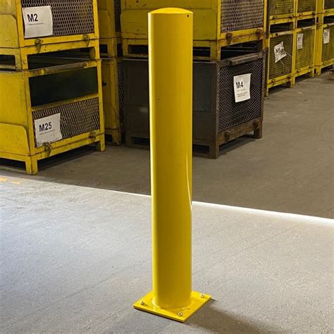 Heavy Duty Plain Round Steel Bollard 48mm 219mm 1200mm Above Groun