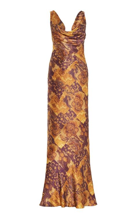 Exclusive Cowl Silk Dress By Mirror Palais Moda Operandi Silk Dress