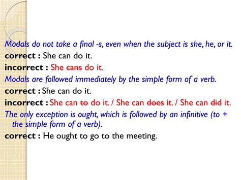 PPT MODALS PART PowerPoint Presentation Free Download ID