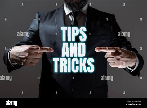 Conceptual Display Tips And Tricks Internet Concept Steps Life Hacks Handy Advice