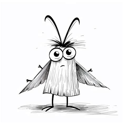 Premium Photo Bagworm Moth Illustrations Cute Flat Coloring Book