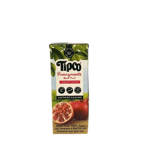 Tipco Pomegranate And Mixed Fruit Juice 200ml Go Delivery
