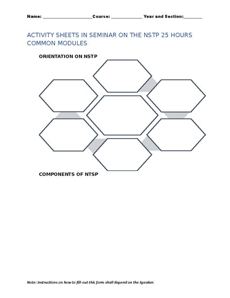 Activity Sheets Orientationn And Seminar Bs Civil Engineering