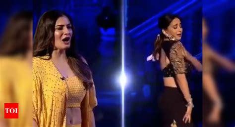 Madhuri Dixit And Raveena Tandon Recreate Iconic Songs ‘tip Tip Barsa