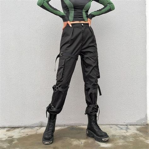 Cargo Pants Ninja Cosmico Pants For Women Black Cargo Pants