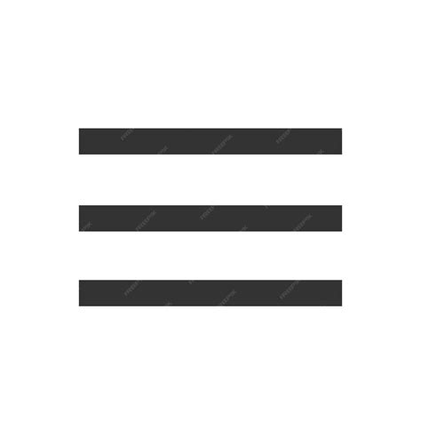 Premium Vector Hamburger Menu Bar Flat Icon For Apps And Websites Vector
