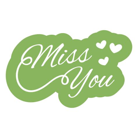 Miss You Cursive Lettering Png And Svg Design For T Shirts