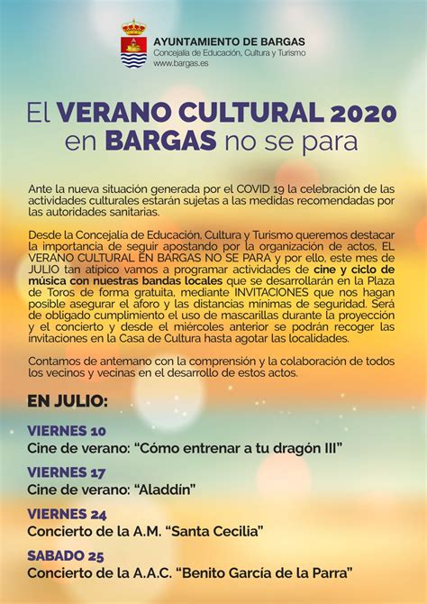 Bargas Verano Cultural Julio 2020