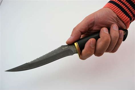 Нож Рыбак-2 булатная сталь рукоять черный граб купить в arsgrupp.ru | Цена