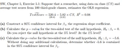 Solved SW Chapter 5 Exercise 5 1 Suppose That A Chegg Com