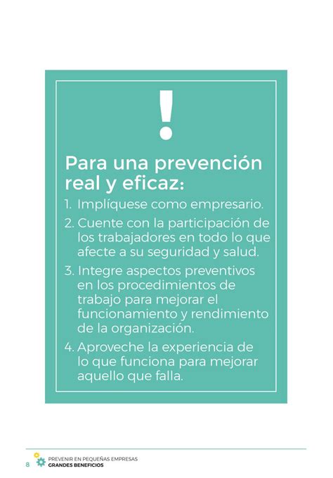 10 Acciones Directrices Para La Gestión Preventiva En Las Pymes By