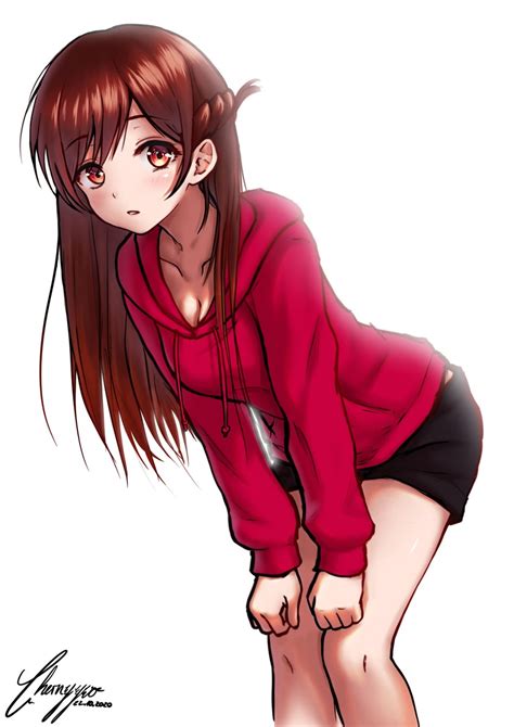 Mizuhara Chizuru Kanojo Okarishimasu Drawn By Chernyyvo Danbooru