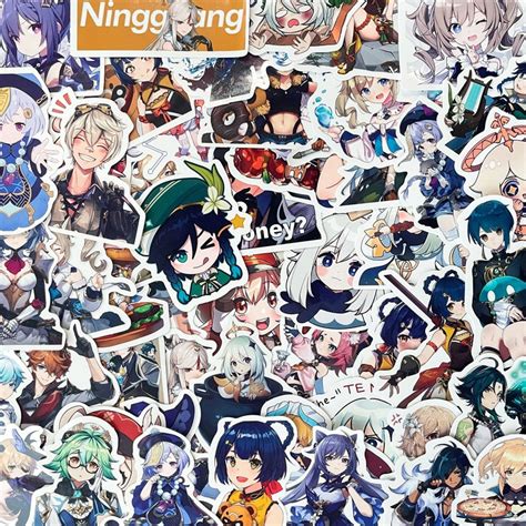 Genshin Impact Stickers Cute Genshin Impact Stickers Anime Etsy Finland